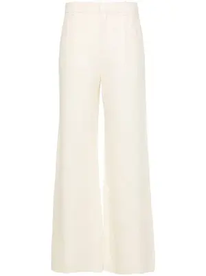 Chloé Wide-leg Linen Trousers