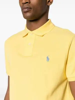 Polo Ralph Lauren Polo-pony-embroidery Polo Shirt - Yellow
