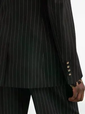 Dolce & Gabbana Pinstriped Single-breasted Blazer - Black