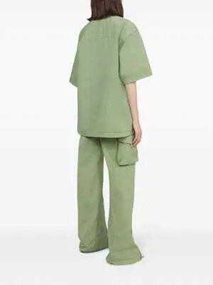 Stella McCartney Straight-leg Cotton Cargo Pants - Green