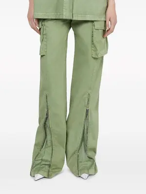 Stella McCartney Straight-leg Cotton Cargo Pants - Green