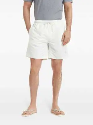 Brunello Cucinelli Logo-embroidered Swim Shorts - White
