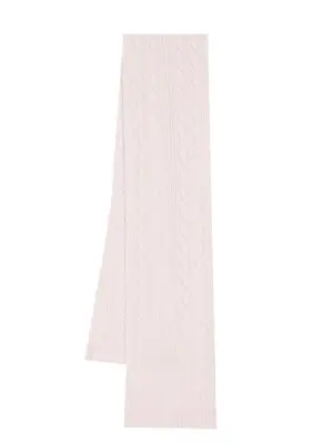 N.peal Cable-knit Cashmere Scarf - Pink