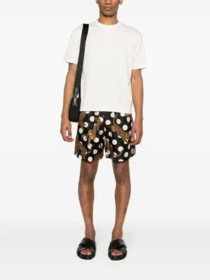 Palm Angels Monogram-embroidered Cotton T-shirt - White