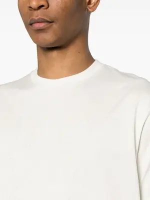 Palm Angels Monogram-embroidered Cotton T-shirt - White