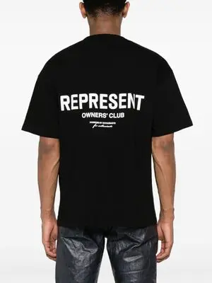 REPRESENT Owners Club Cotton T-shirt - Black