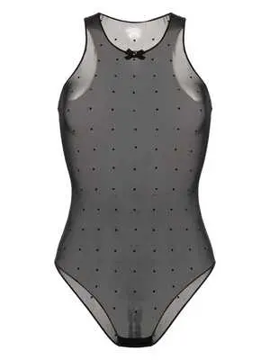 Dsquared2 Rhinestone-embellished Mesh Bodysuit