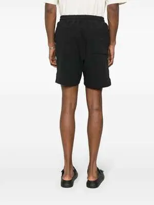 Rhude Logo-embroidered Piqué Shorts - Black