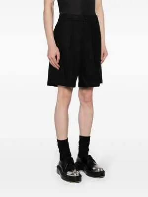 FENG CHEN WANG High-waisted Wool Shorts