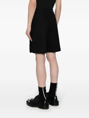 FENG CHEN WANG High-waisted Wool Shorts