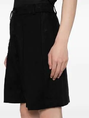 FENG CHEN WANG High-waisted Wool Shorts