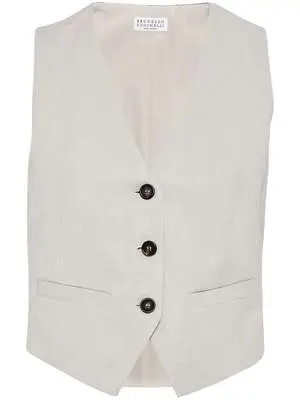 Brunello Cucinelli Fitted Vests For Women
