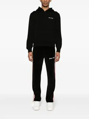 Palm Angels Logo-embroidered Knitted Hoodie