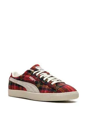 PUMA Suede Vintage Harris Tweed Sneakers - Red
