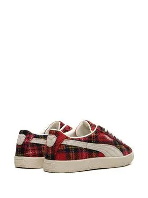 PUMA Suede Vintage Harris Tweed Sneakers - Red