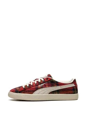PUMA Suede Vintage Harris Tweed Sneakers - Red