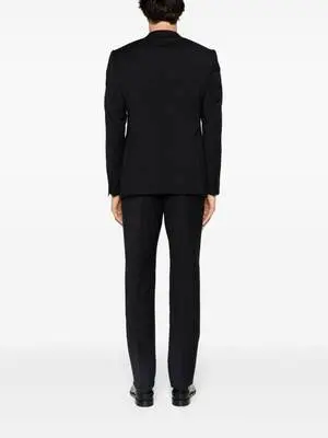 Emporio Armani Single-breasted Virgin Wool Suit - Blue