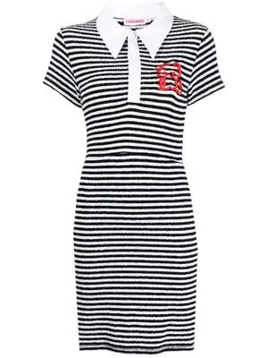 CHARLES JEFFREY Wednesday Stripe-print Minidress