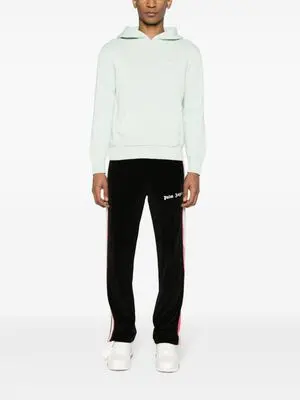 Palm Angels Logo-embroidered Knitted Hoodie