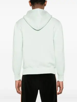 Palm Angels Logo-embroidered Knitted Hoodie