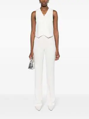 Andamane High-waisted Straight-leg Trousers