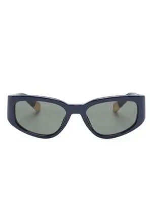 Jacquemus Rectangle-frame Sunglasses - Blue