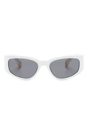 Jacquemus Rectangle-frame Sunglasses - White