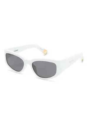 Jacquemus Rectangle-frame Sunglasses - White