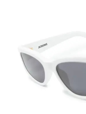 Jacquemus Rectangle-frame Sunglasses - White