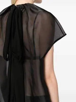 Khaite Sheer Silk Blouse