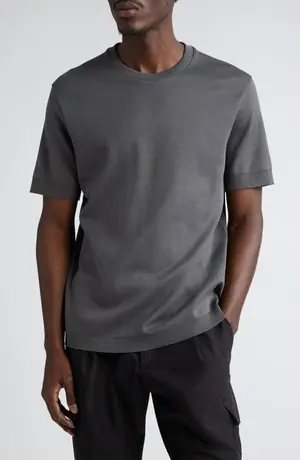 Herno Cotton Jersey T-shirt Grey-blue
