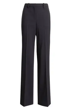 Theory Stretch Wool Trousers - Deep Navy
