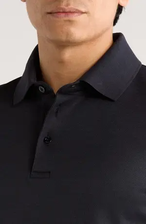 Herno Cotton Jersey Polo - Navy
