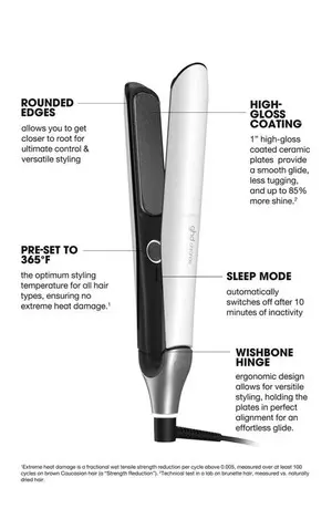 GHD Chronos Styler 1-inch Flat Iron - White