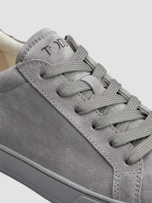 TOD'S Suede Low-top Sneakers - Grey