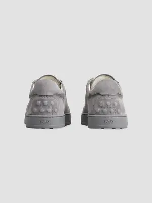 TOD'S Suede Low-top Sneakers - Grey