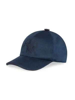 Stefano Ricci Men's Baseball Cap - Dark Brown  - Blue