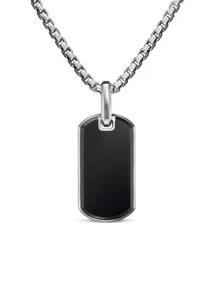 David Yurman Chevron Tag - Black Onyx