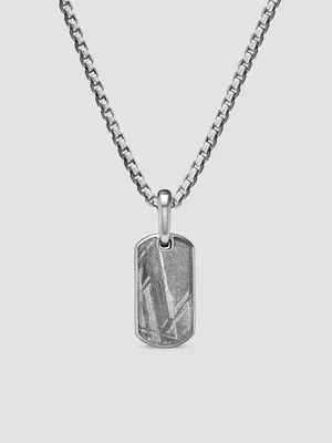 David Yurman Chevron Tag - Meteorite