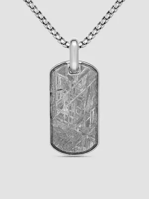 David Yurman Chevron Tag - Meteorite
