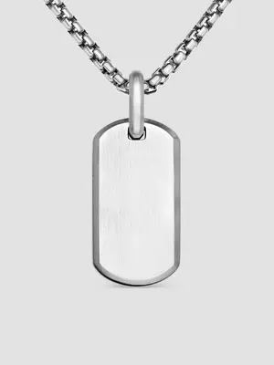 David Yurman Chevron Tag - Silver
