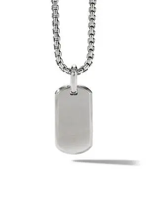 David Yurman Chevron Tag In Sterling Silver Sterling Silver