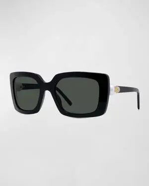 Givenchy Pearlescent Metal Butterfly Sunglasses Sblkgrn