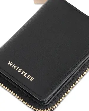 Whistles Koa Compact Wallet - Black