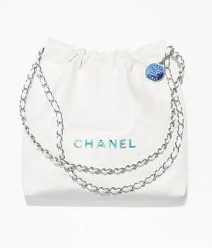 Chanel 22 Small Handbag - White