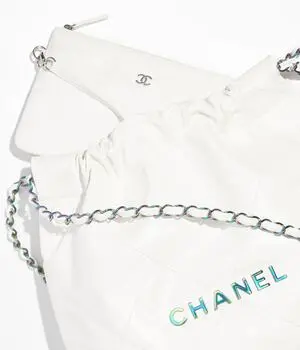 Chanel 22 Small Handbag - White