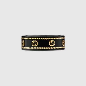 Gucci Icon 18k Ring With Interlocking G - Yellow Gold