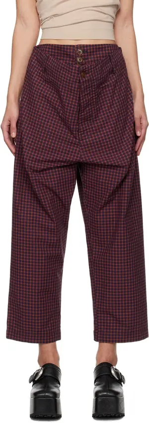 VIVIENNE WESTWOOD Vivienne Westwood Multicolor Alien Trousers - O312 Red/navy