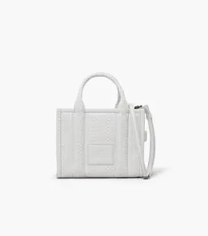 Marc Jacobs The Monogram Debossed Small Tote Bag White