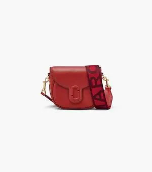 Marc Jacobs The J Marc Small Saddle Bag True Red